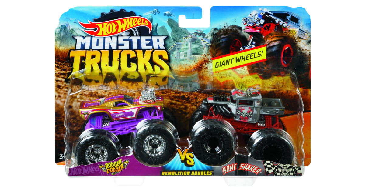 Hot Wheels Monster trucks demoliční duo - Tiger Shark a 5 Alarm ...