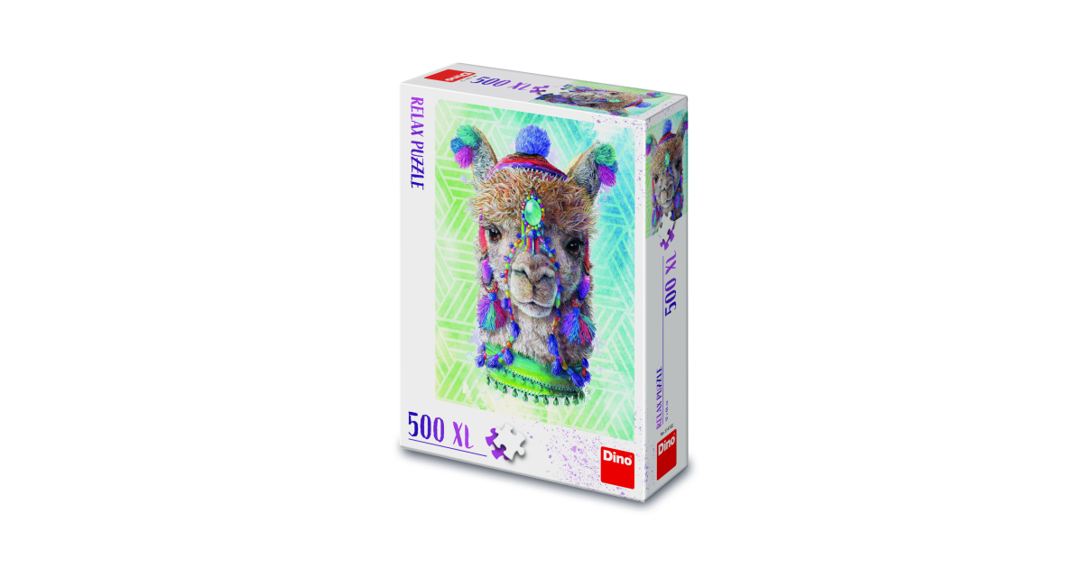 Puzzle relax 500 dílků XL Lama | Bambule Království hraček