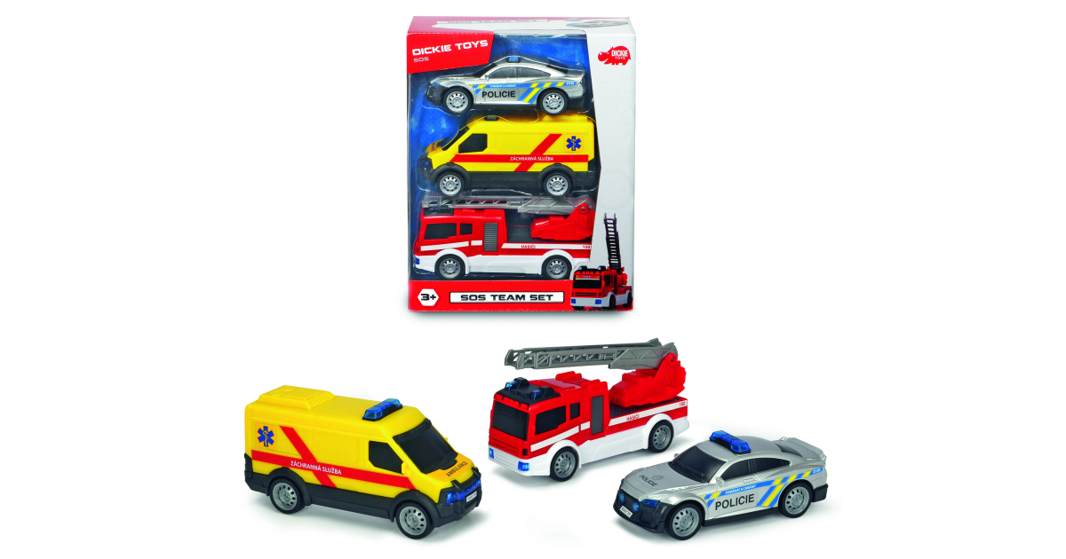 Dopravní prostředky SOS Team Set 3 ks, česká verze | Bambule Království ...